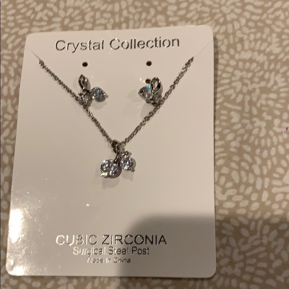crystal collection | Jewelry | Nwt Necklace And Earring Set | Poshmark